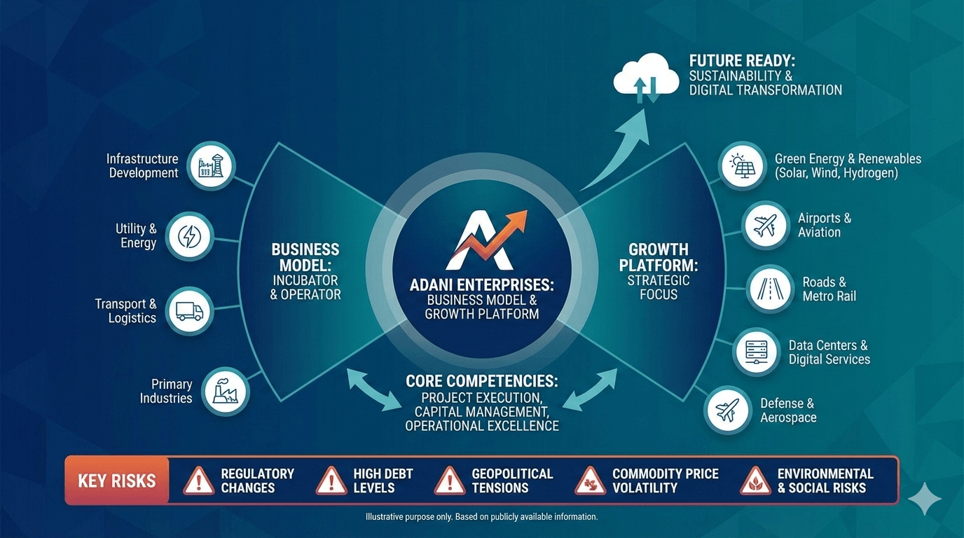 Adani Enterprises Business Model Explained Growth Platform And Key Risks